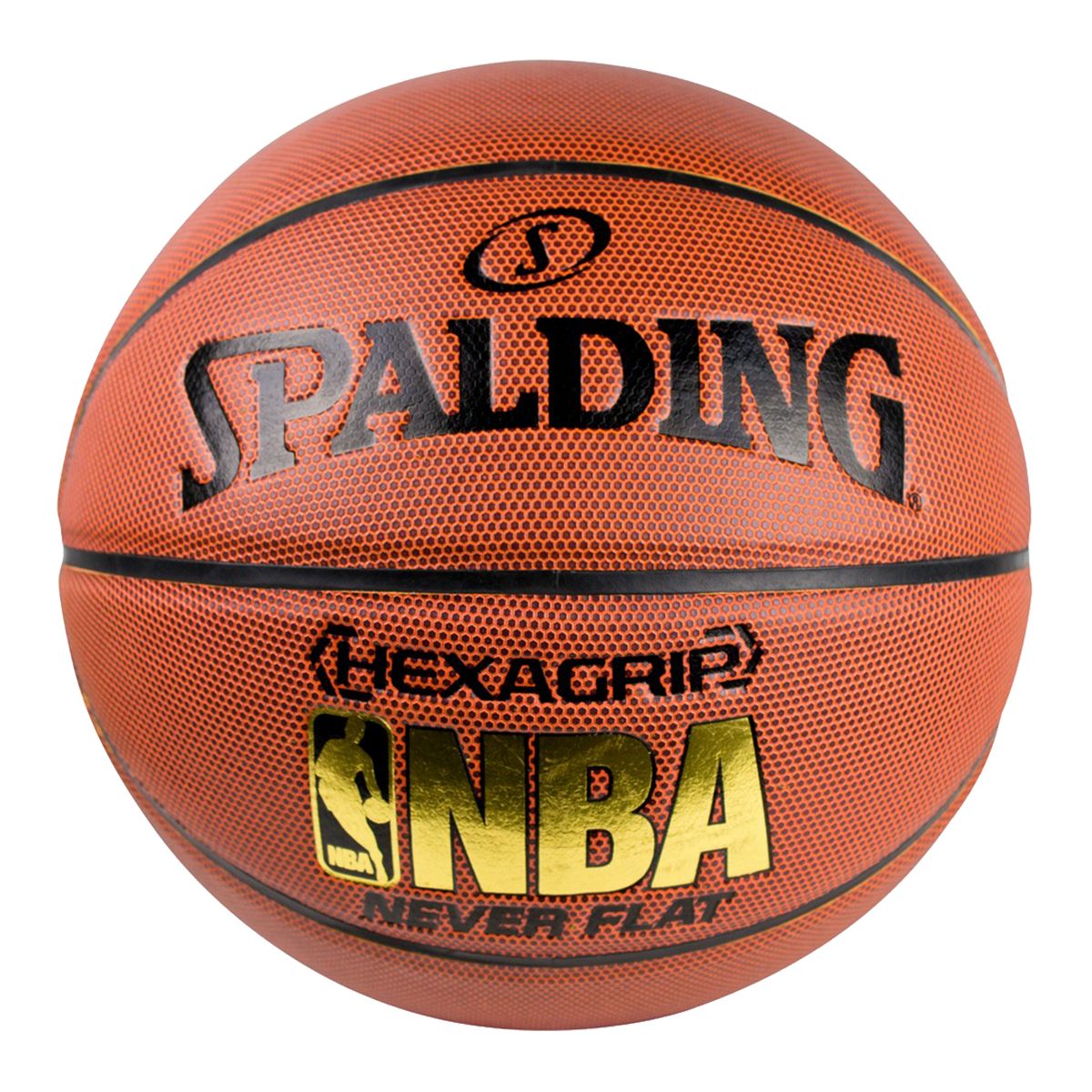 Spalding Neverflat Hexagrip Basketball, Size 7, Indoor/Outdoor | SportChek