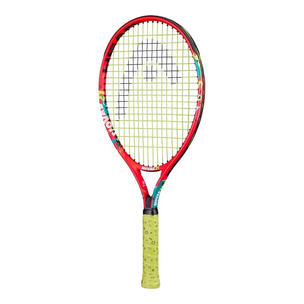 Head SP20 Novak Junior Tennis Racquet, 21 Inch, 180g, Head Light ...