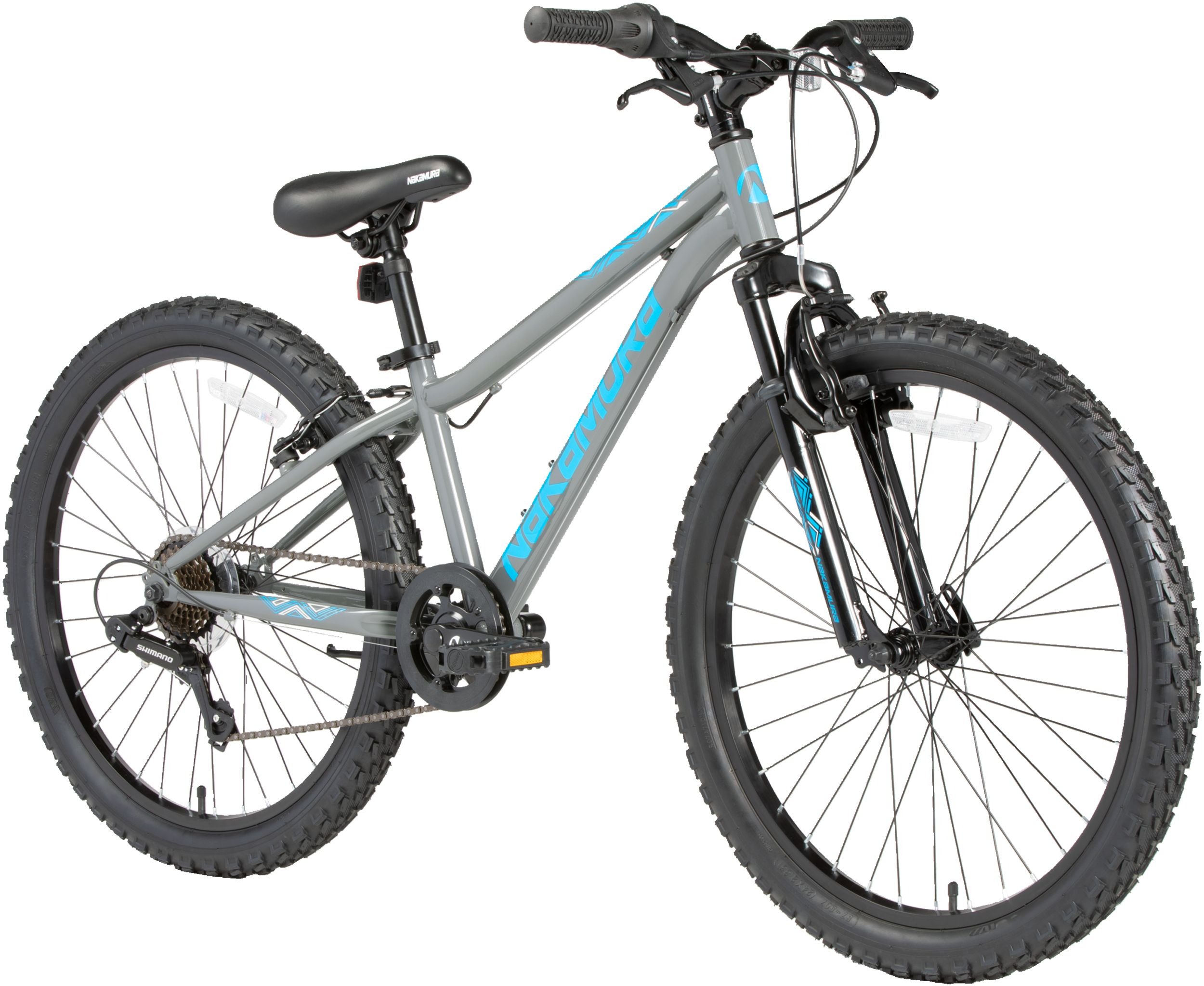 Nakamura Kids' Agyl 24" Junior Mountain Bike, 7 Speed, , Rim Brakes ...