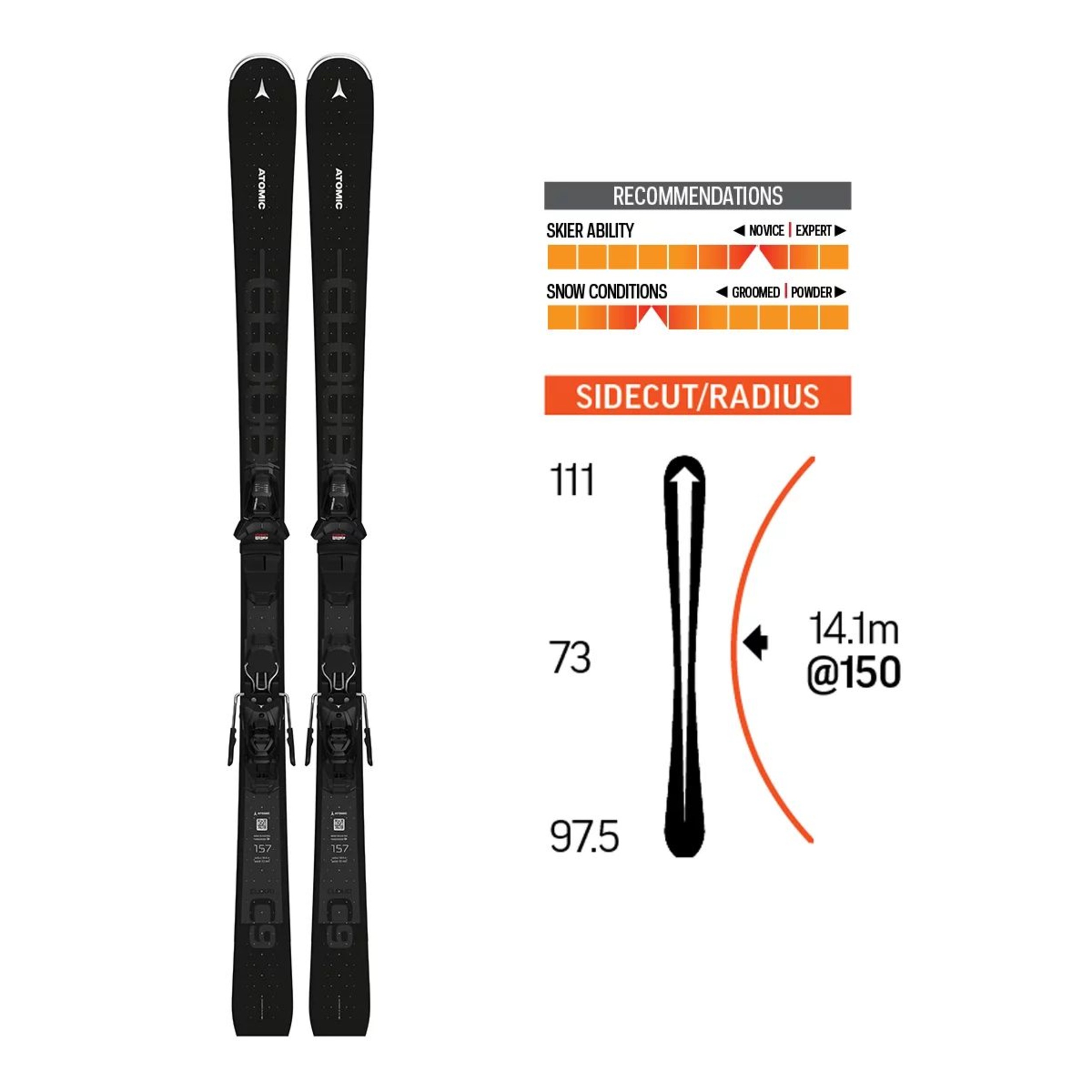 Atomic Cloud 9 Women's Skis 2020/21 & Atomic M 10 GW Bindings | SportChek