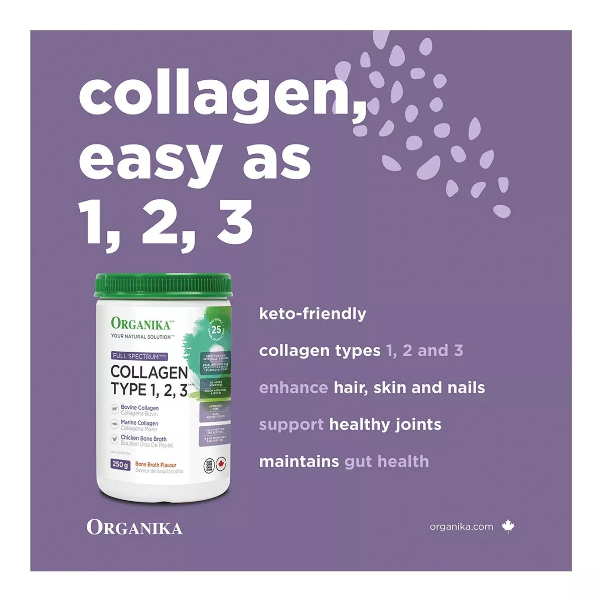 Organika Full Spectrum Collagen Powder - 250g | SportChek