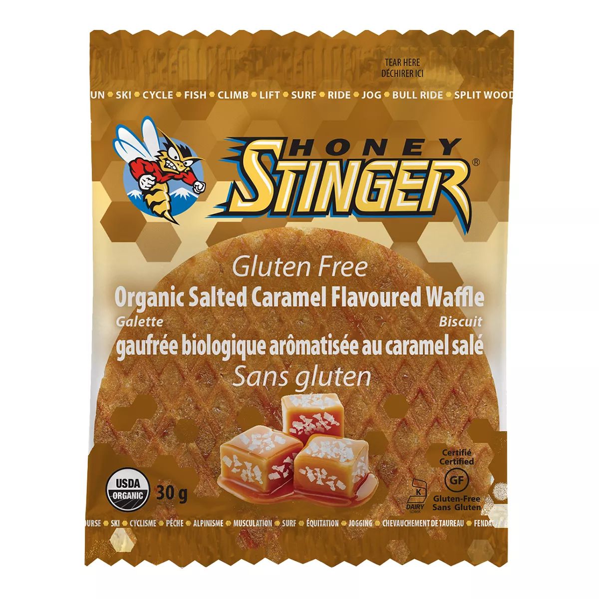 Honey Stinger Gluten Free Waffle Salted Carmel | Atmosphere