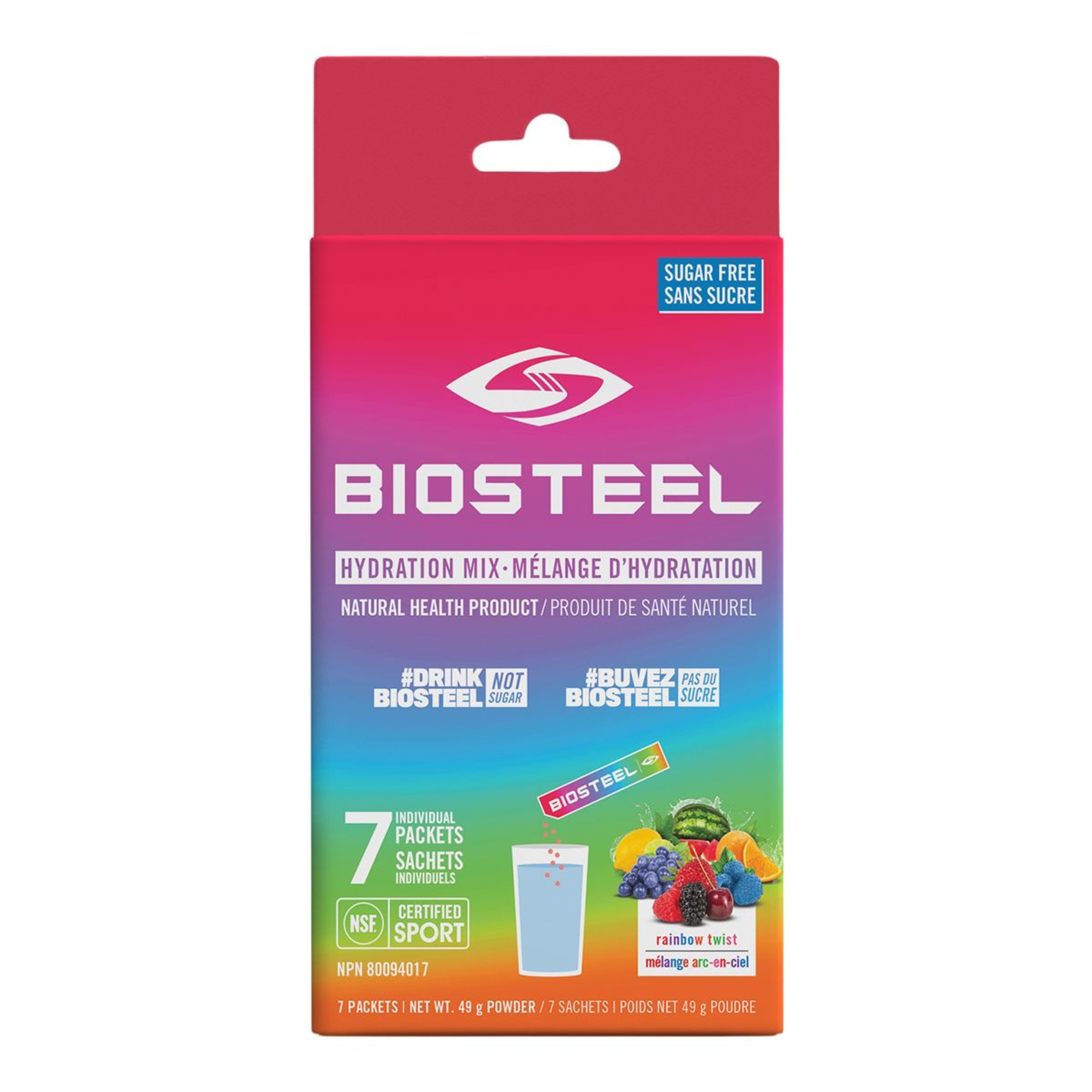 BioSteel Blue Raspberry Hydration Mix 7 Count Box | SportChek