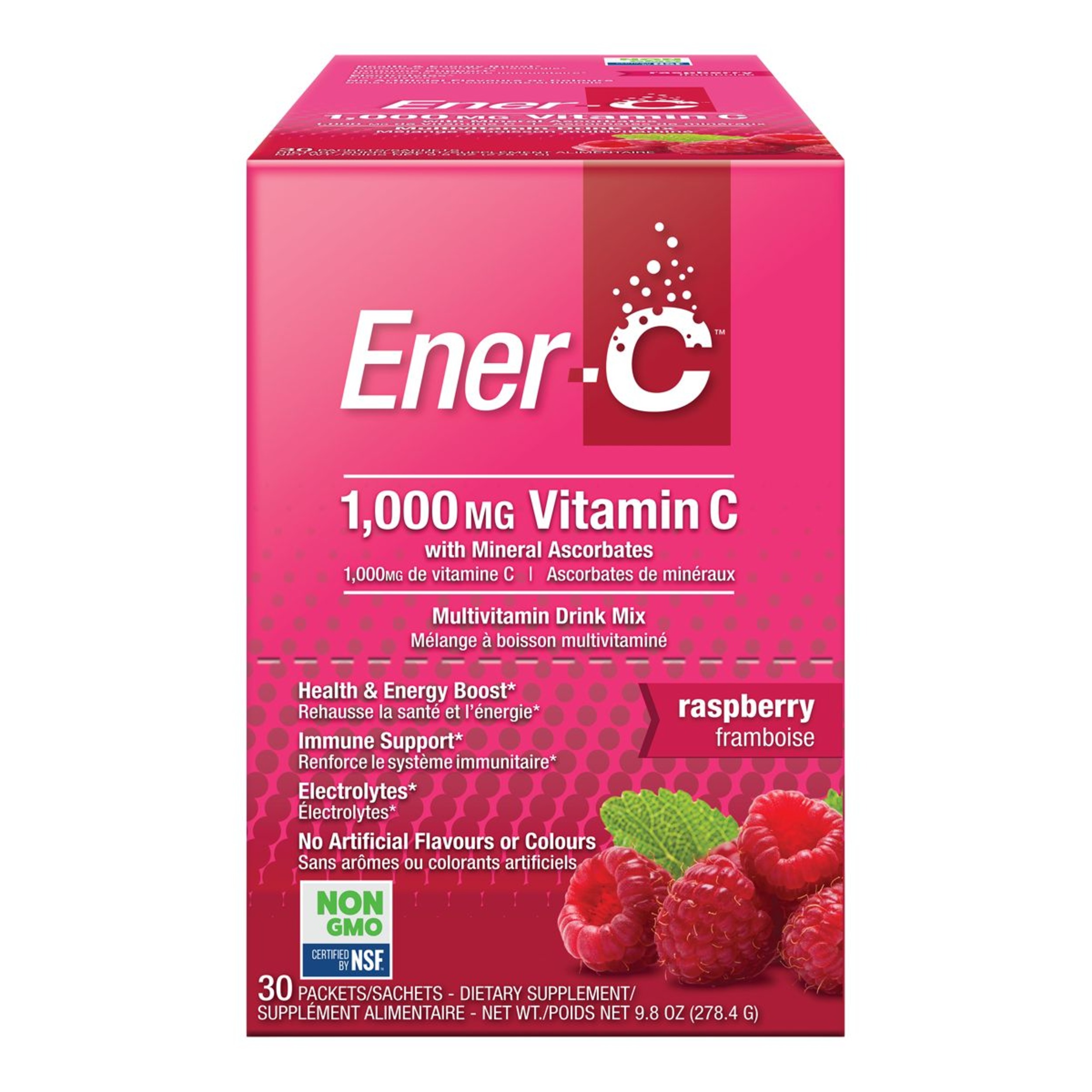 Ener-C Vitamin C Raspberry 30 Pack 1000 Mg | SportChek