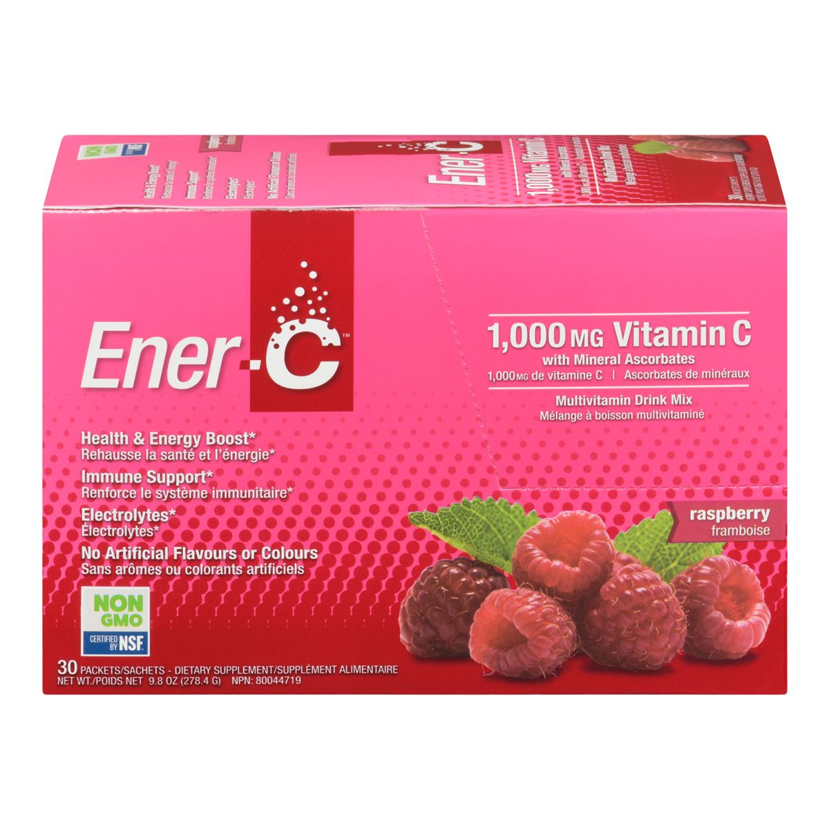 Ener-C Vitamin C Raspberry 30 Pack 1000 Mg | SportChek