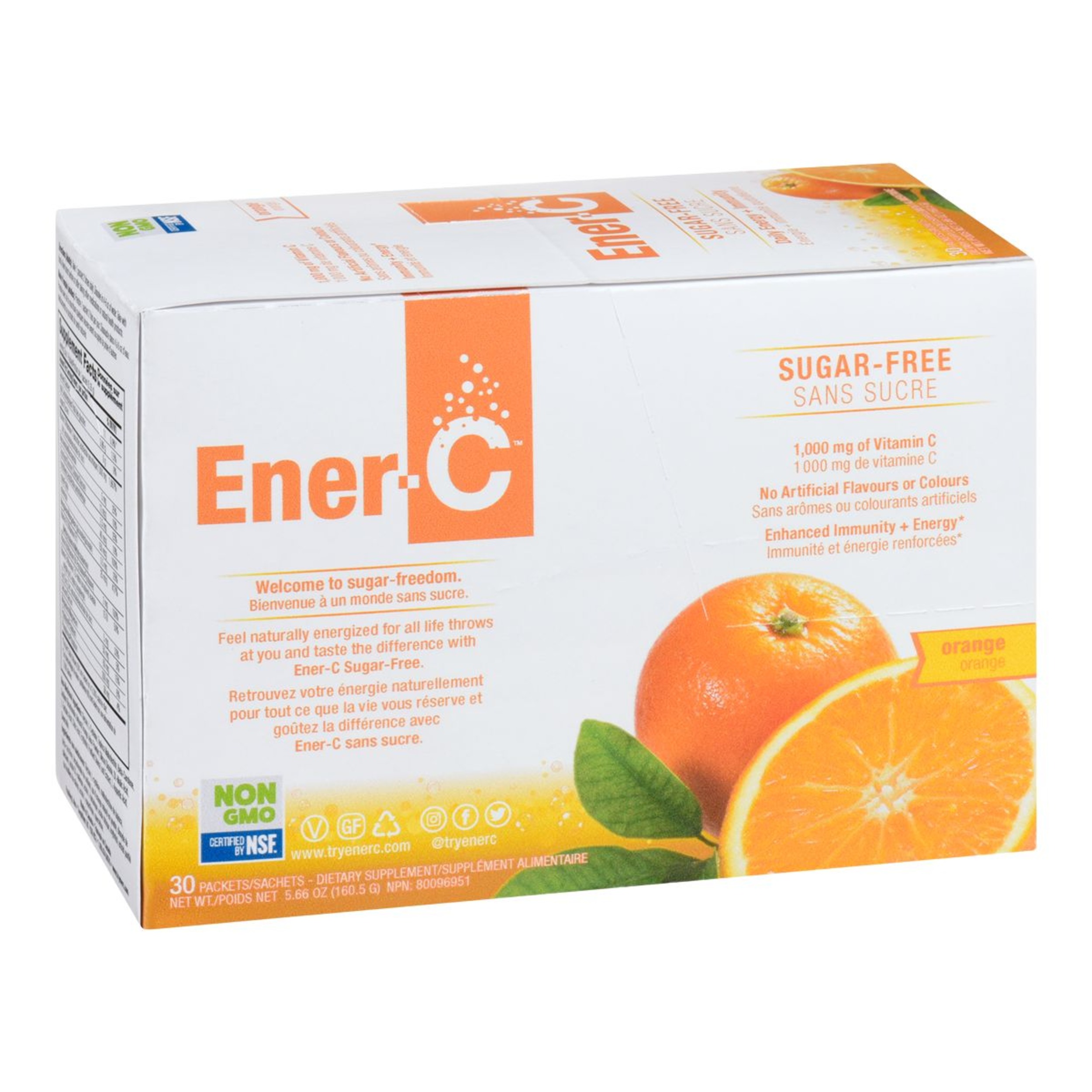 Ener-C Vitamin C Orange Multivitamin Drink Mix SF 30 Pack 1000 mg ...