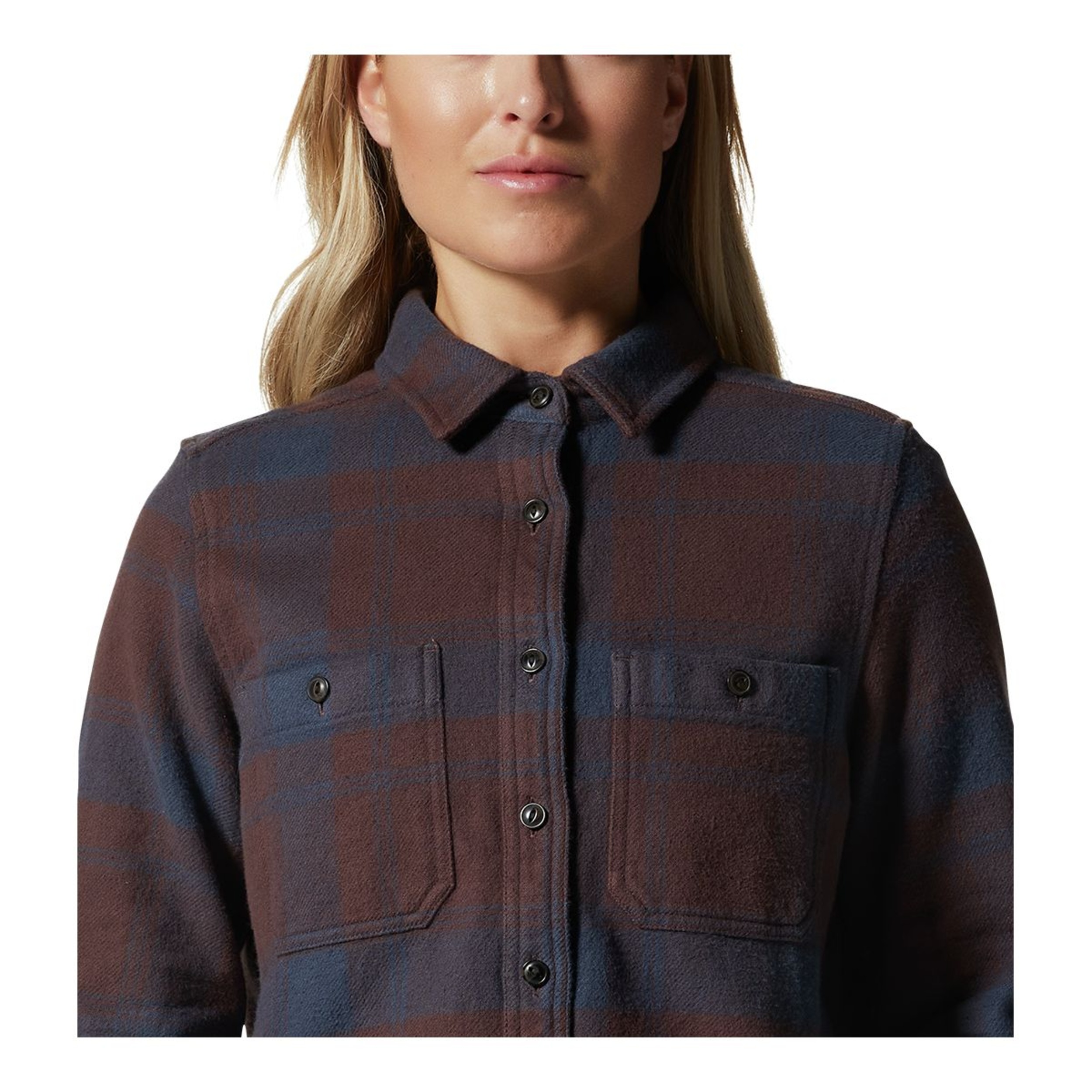 Mountain Hardwear Women's Plusher Long Sleeve Button Up Organic Cotton ...