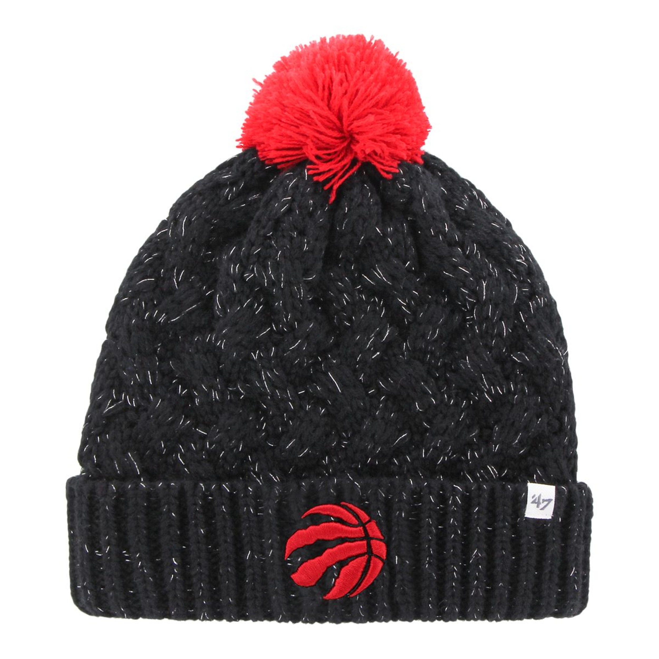 Toronto Raptors 47 Brand Women's Fiona Cuffed Pom Knit Hat, NBA ...