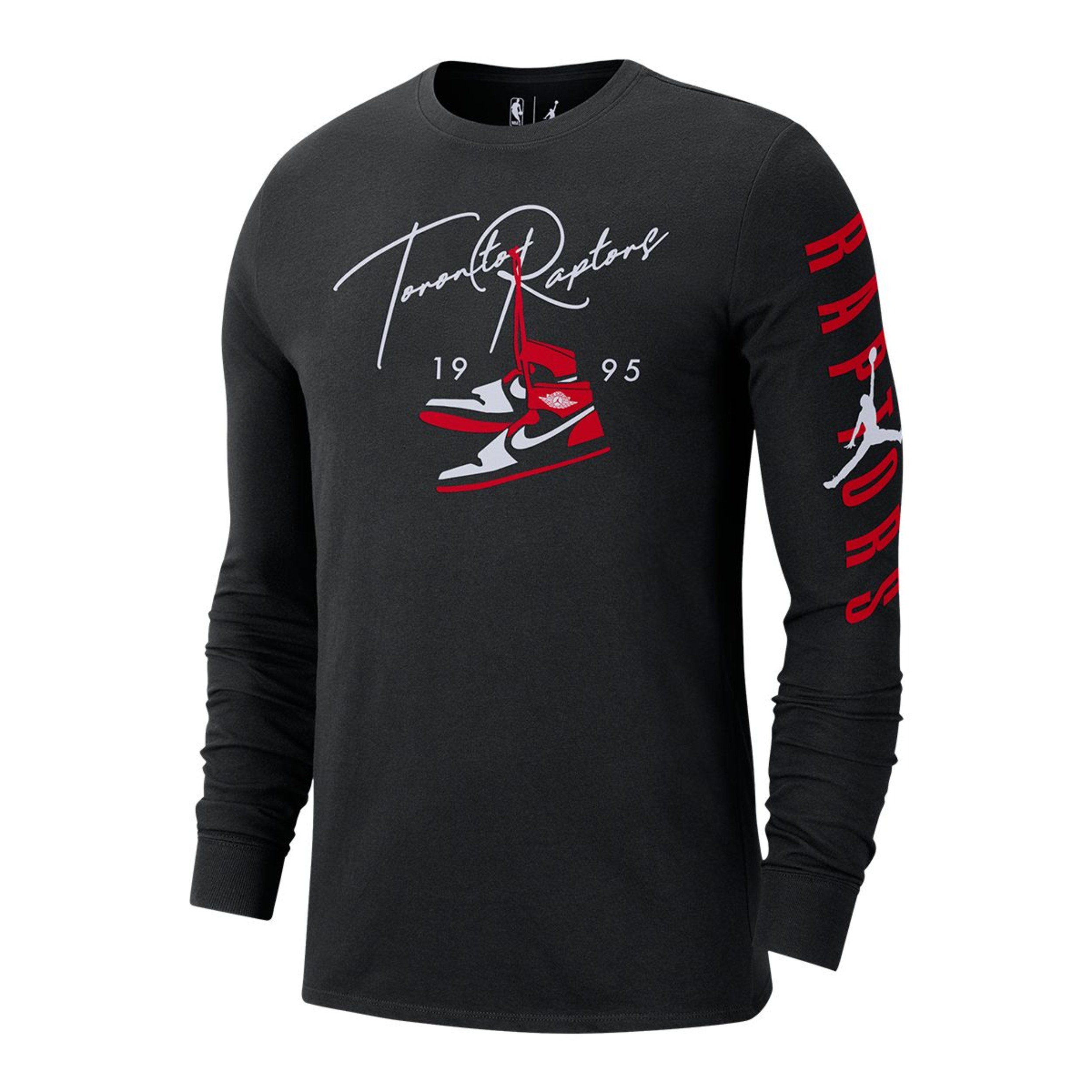 Toronto Raptors Nike Courtside Jordan Statement Long Sleeve Shirt ...