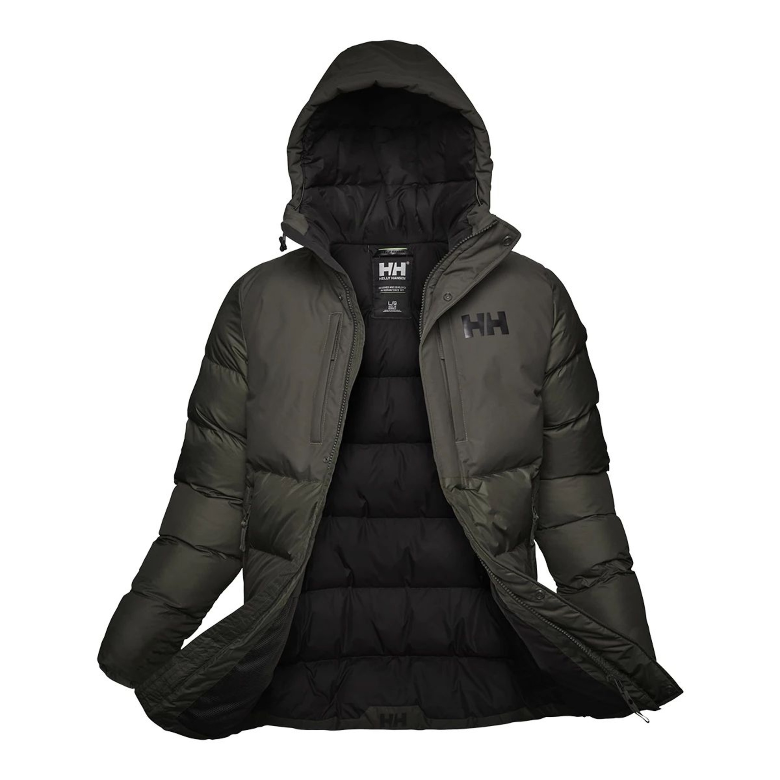 Helly Hansen Men's Active Puffer Winter Jacket, Long, Insulated ...