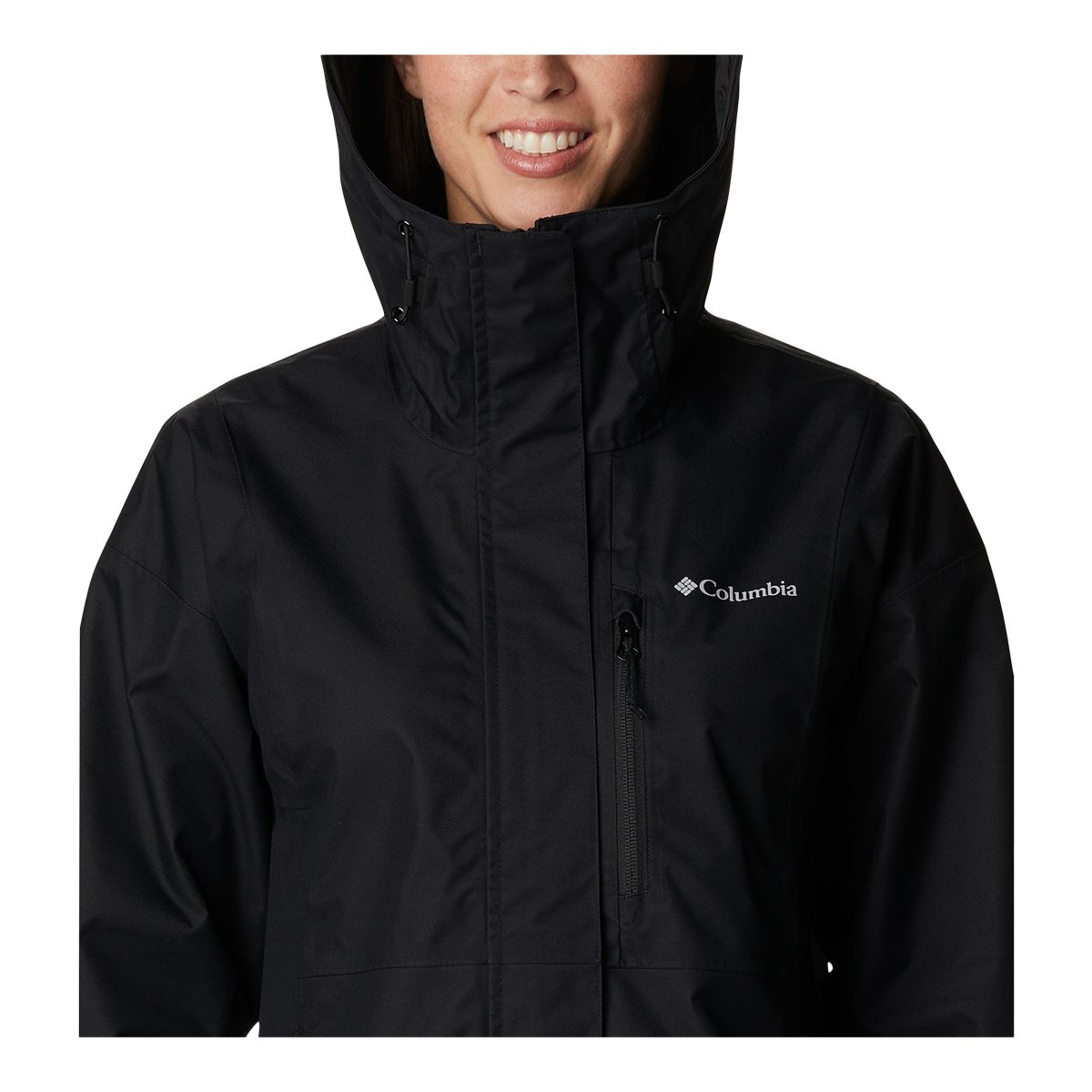 Columbia Women's Hikebound Omni-Tech Hooded Waterproof Rain Jacket ...