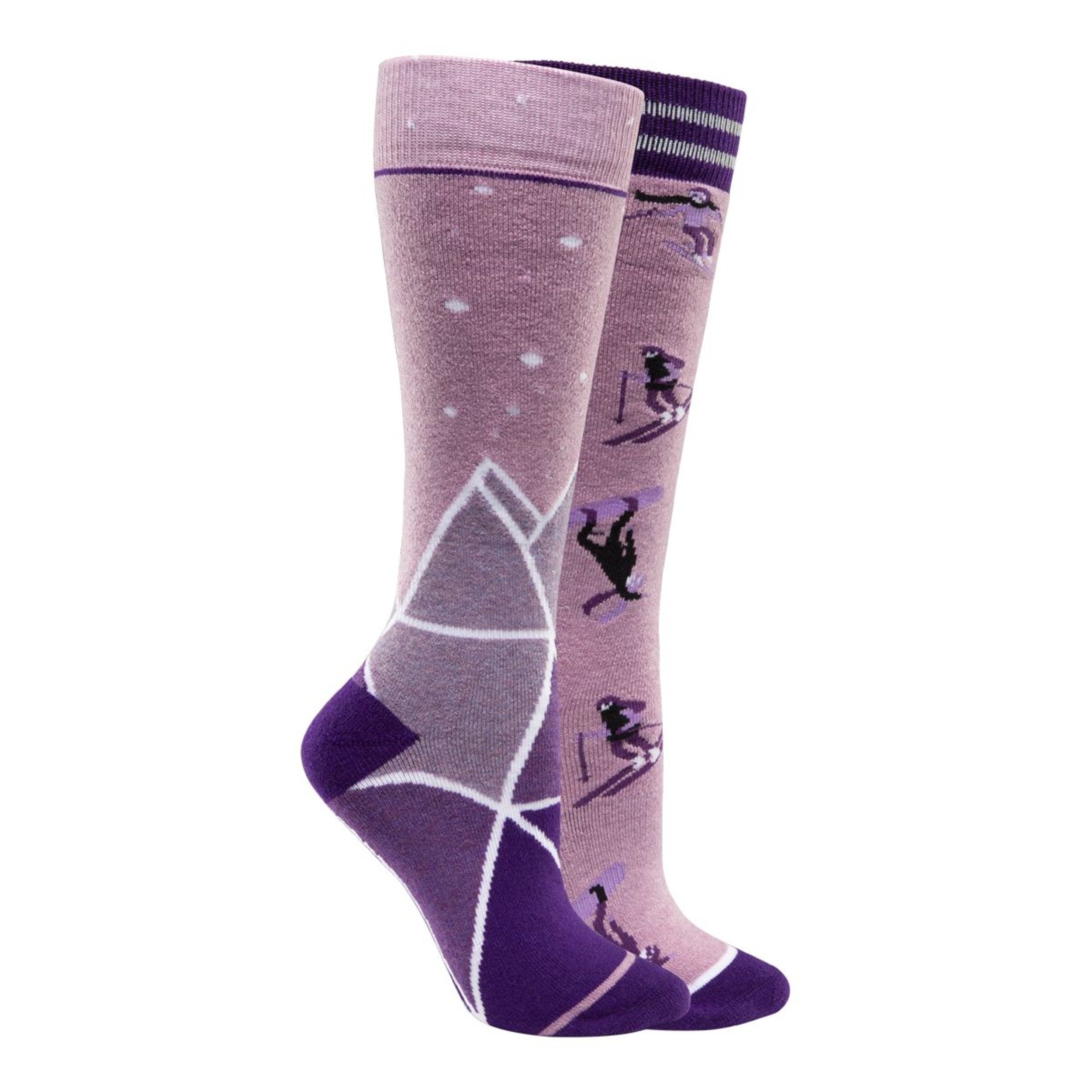 Ripzone Women's Technical Snow Socks, Ribbed Arch, Cushioned, 2-Pack ...