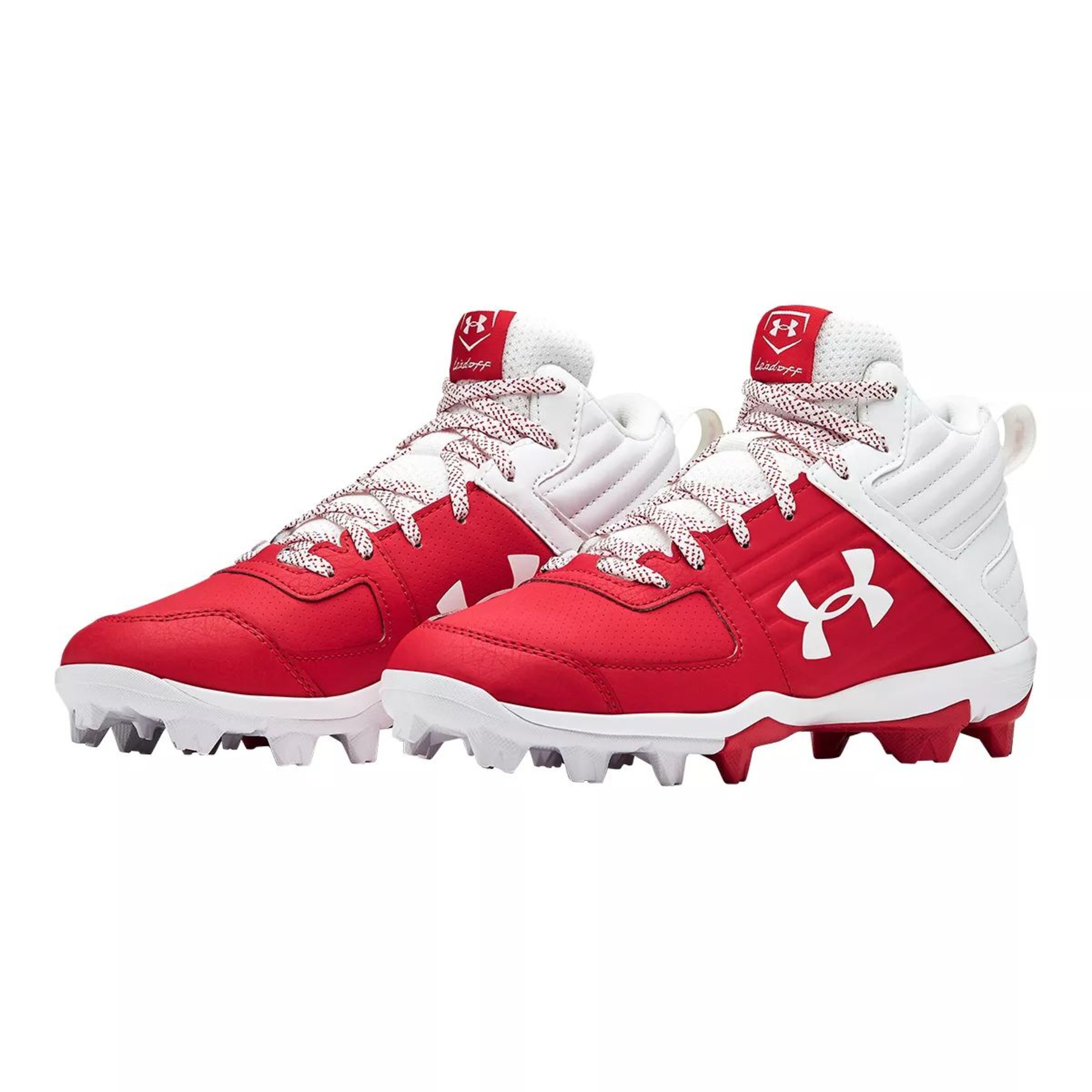 Under Armour Kids' Leadoff Rubber Molded Mid Top Baseball Cleats ...