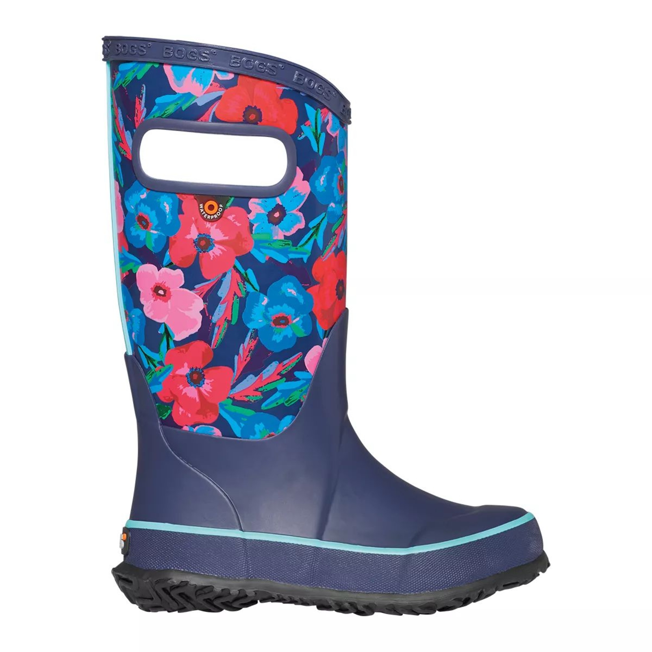 Bogs Kids' Pre-School Pansies Rubber Rain Boots, Girls', Waterproof ...
