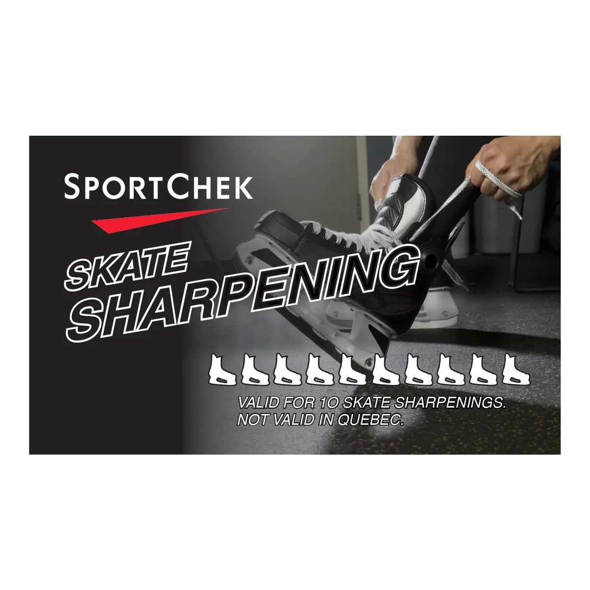 Skate Sharpening Card - 10X | SportChek